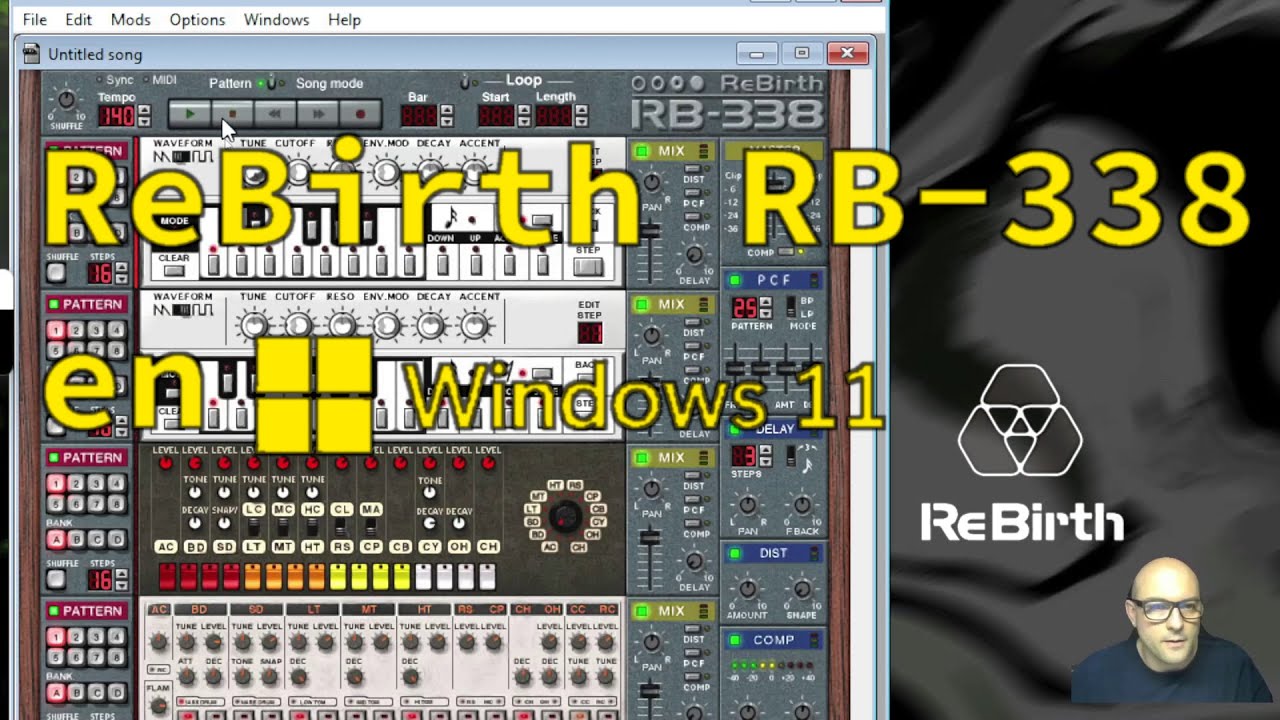 ReBirth RB-338 en Windows 11 - YouTube
