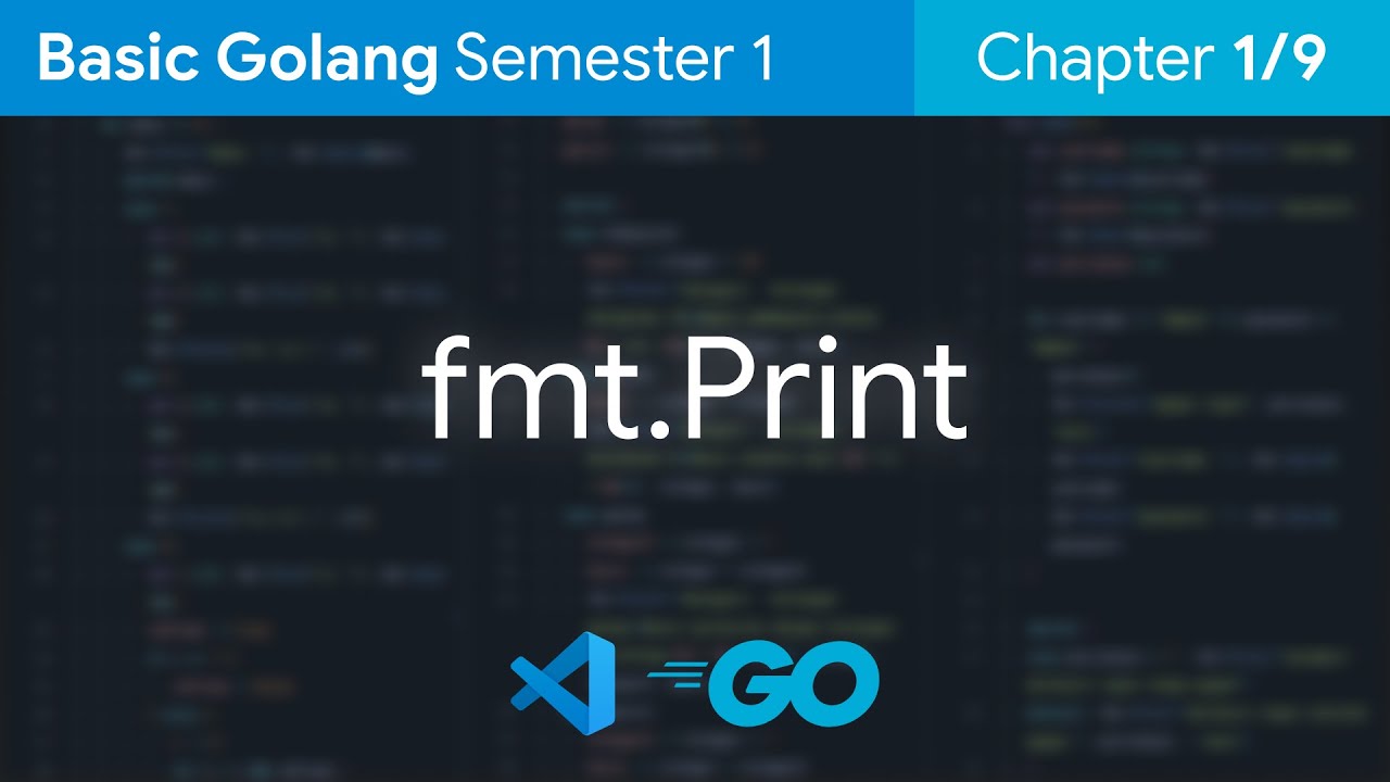 1. fmt.Print - YouTube