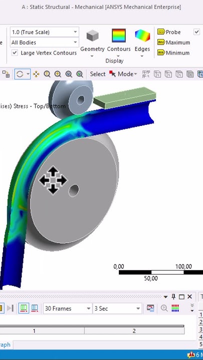 Nonlinear Analysis: Pipe Bending with #ansys #tutorial - YouTube