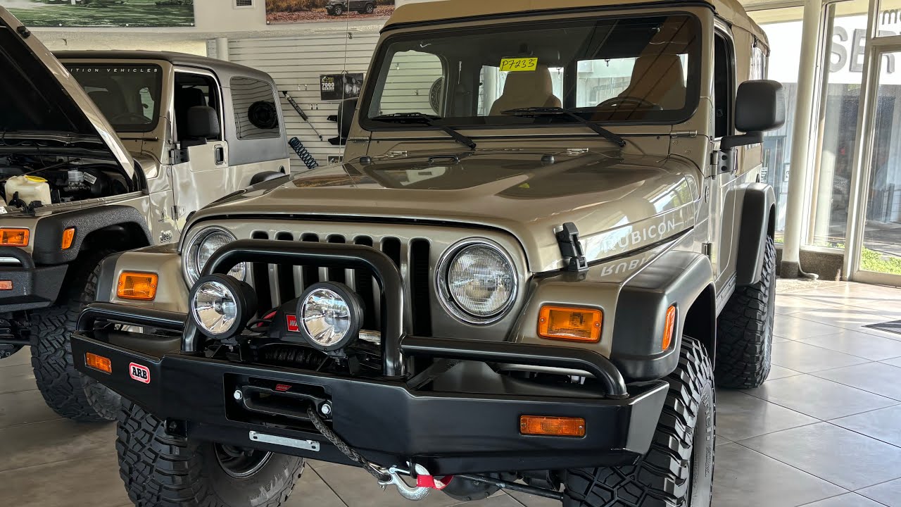 Walk around of our 2006 jeep Wrangler Rubicon unlimited P7233 - YouTube