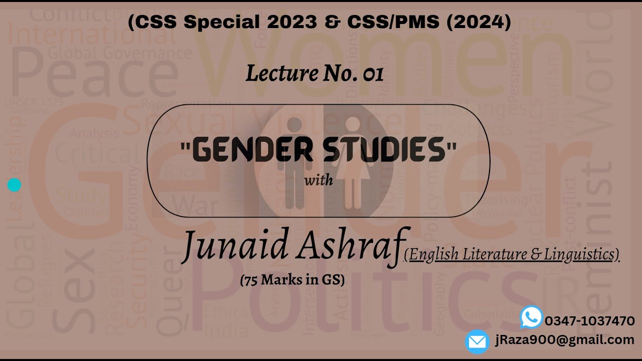 Introduction to Gender Studies for CSS/PMS (Orientation Lecture) part ...