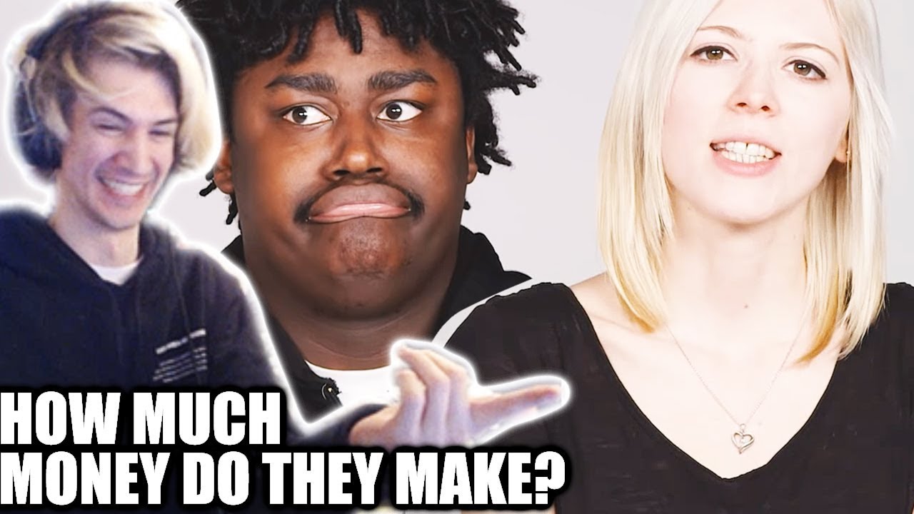 xQc Reacts 100 People Tell Us How Much Money They Make | Keep it 100 ...