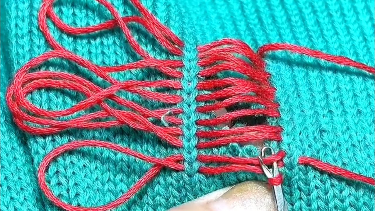 Magical Way to Invisible Repair Holes in Knitted Sweaters at Home ...