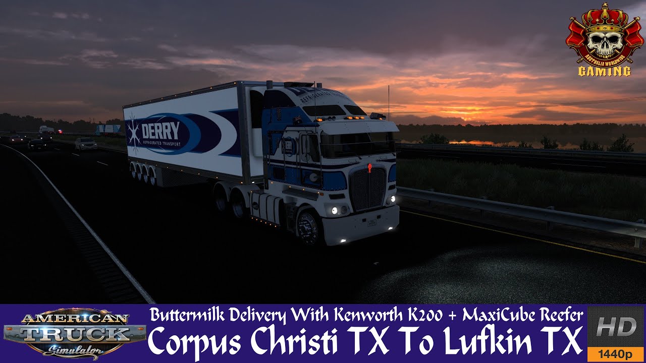 ATS - Buttermilk Delivery - Corpus Christi To Lufkin - Kenworth K200 ...