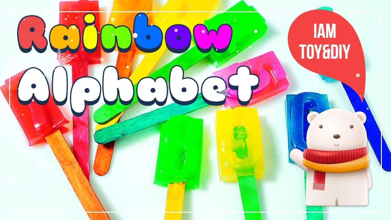 How to make colors for kids alphabet English Number Baby play Jelly ...
