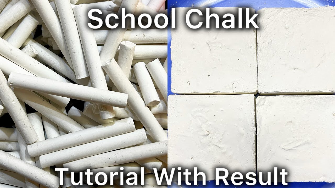How To Make Cruncy Gym Chalk At Home with School Chalk 🤍 Tutorial With ...