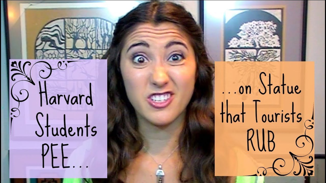 Harvard Students PEE on Statue that Tourists RUB - YouTube