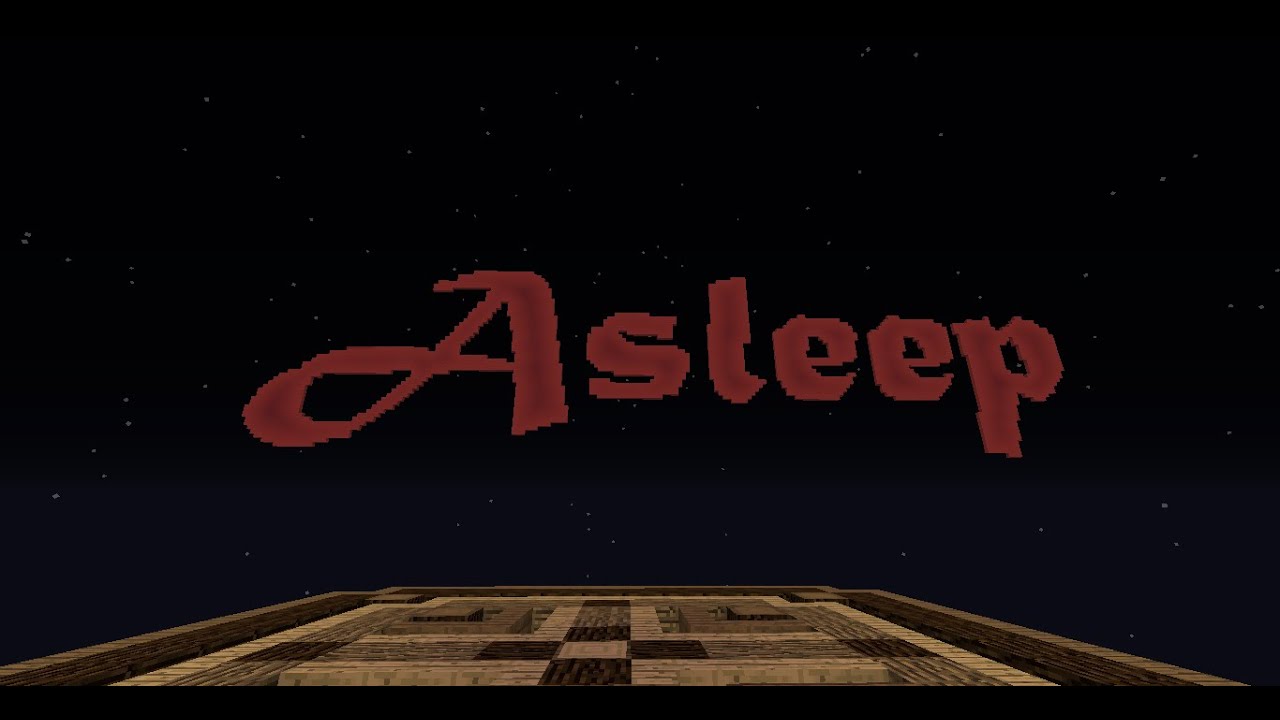 Playing the Asleep Minecraft map. - YouTube