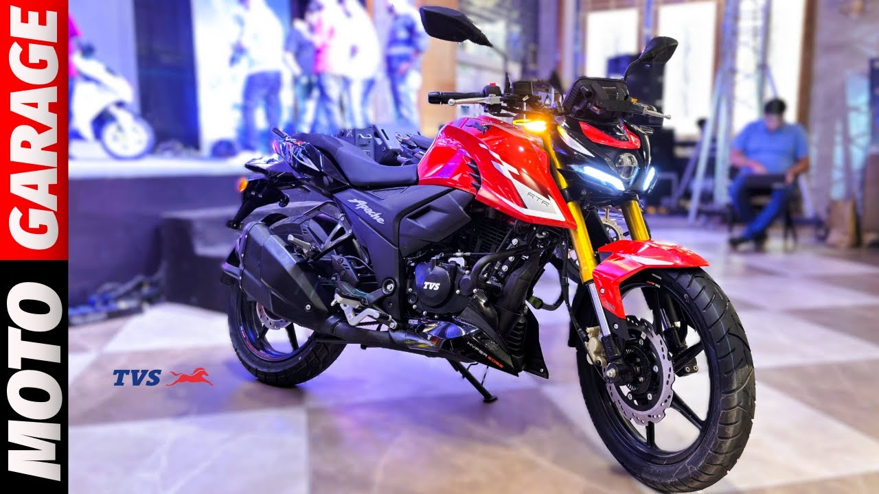 2025 TVS Apache RTR 160 4V Racing Red Review - New TFT | Price ...