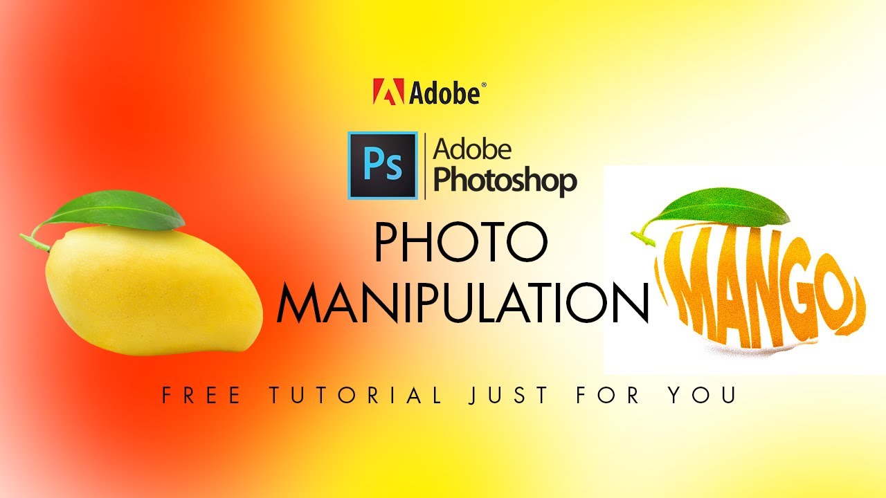 Photo Manipulation - Typography - MANGO - Adobe Photoshop CC Tutorial ...