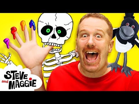 Finger Family and Hide and Seek with Steve and Maggie | Halloween + More for Kids | Wow English TV