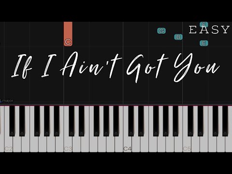 If I Ain’t Got You - Alicia Keys | EASY Piano Tutorial