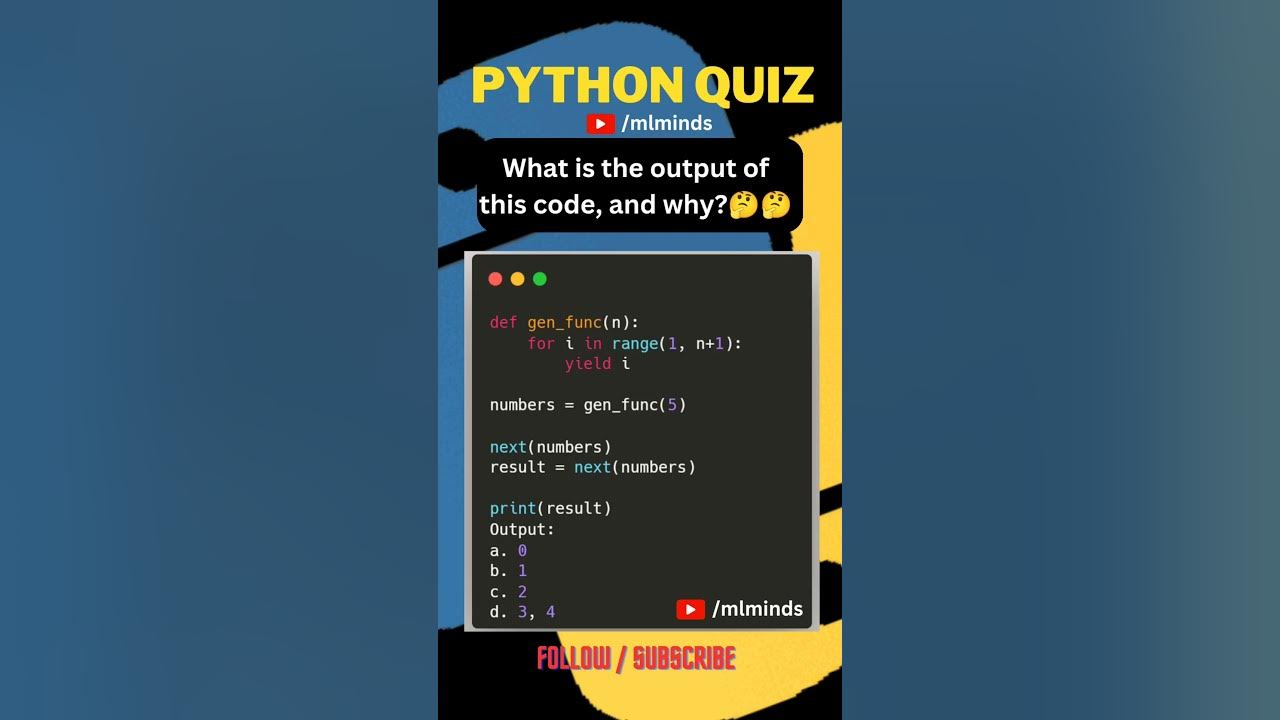 Python Quiz Day 1 What Is The Output Of This Code And Why🤔🤔