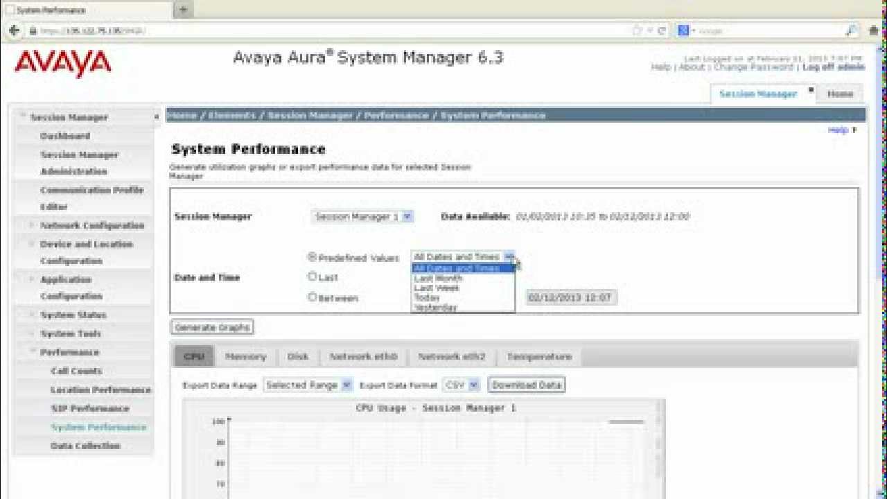 How to Check System Performance of Avaya Session Manager - YouTube