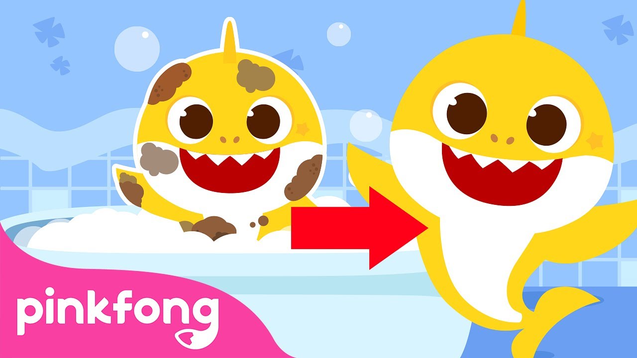 Un Bain avec Bébé Requin | +Comptines | Pinkfong, Bébé Requin ...