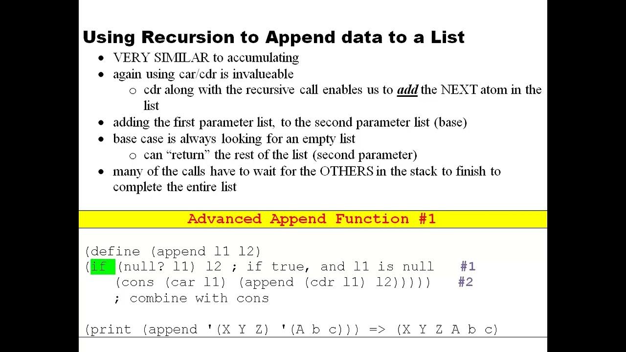 15 Using Recursion to Append data to a List - YouTube
