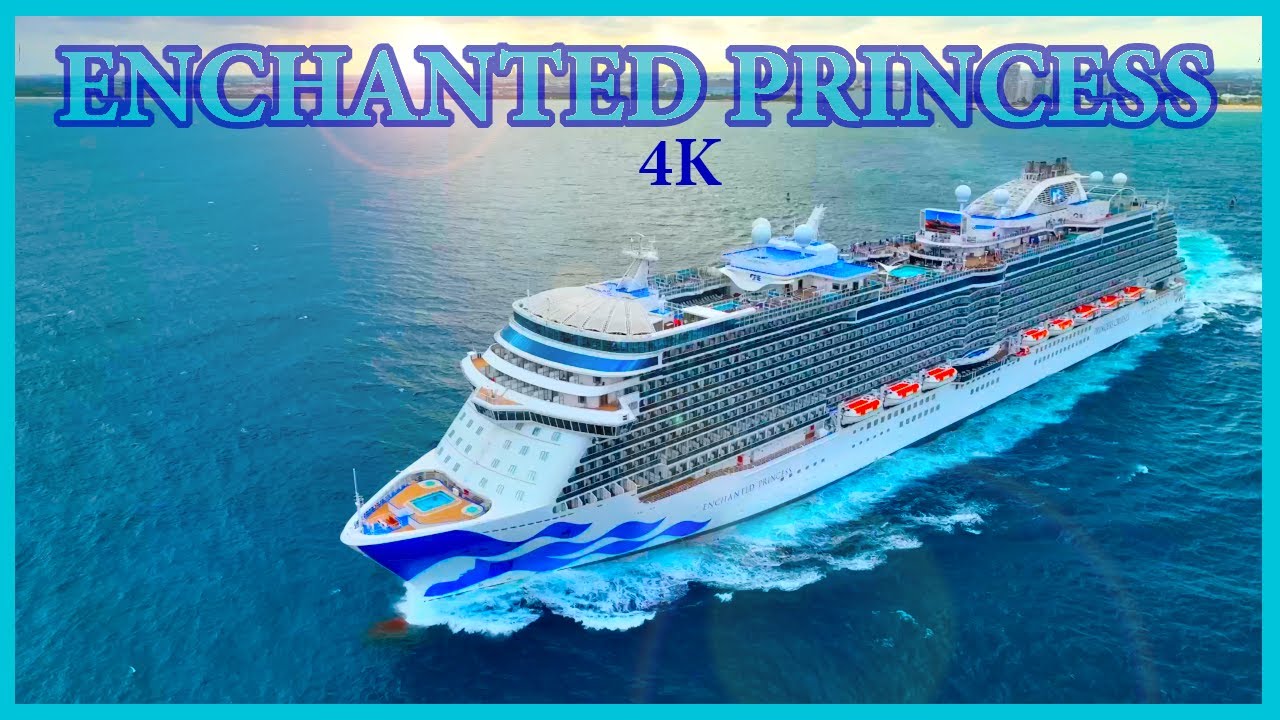 Enchanted Princess Departs Port Everglades - 4K - YouTube