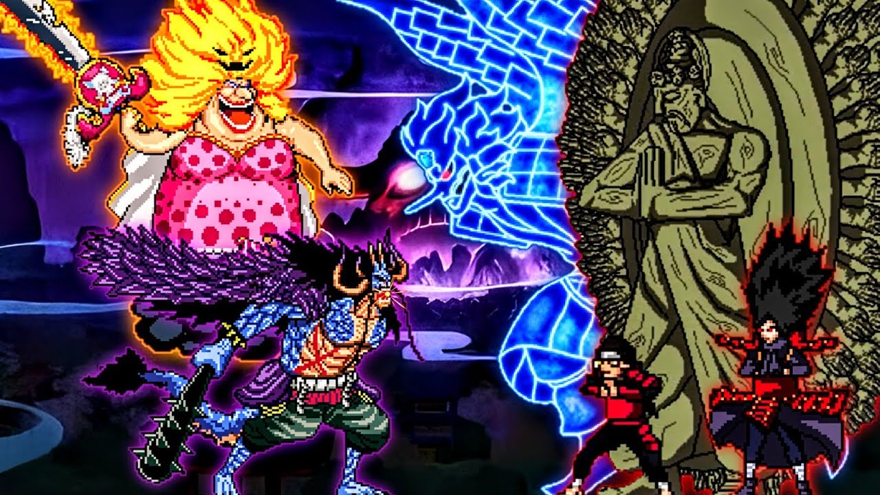 Kaido Hybrid Form V2 OP & TC Luffy OP Buff VS Hashirama OP & Uchiha ...