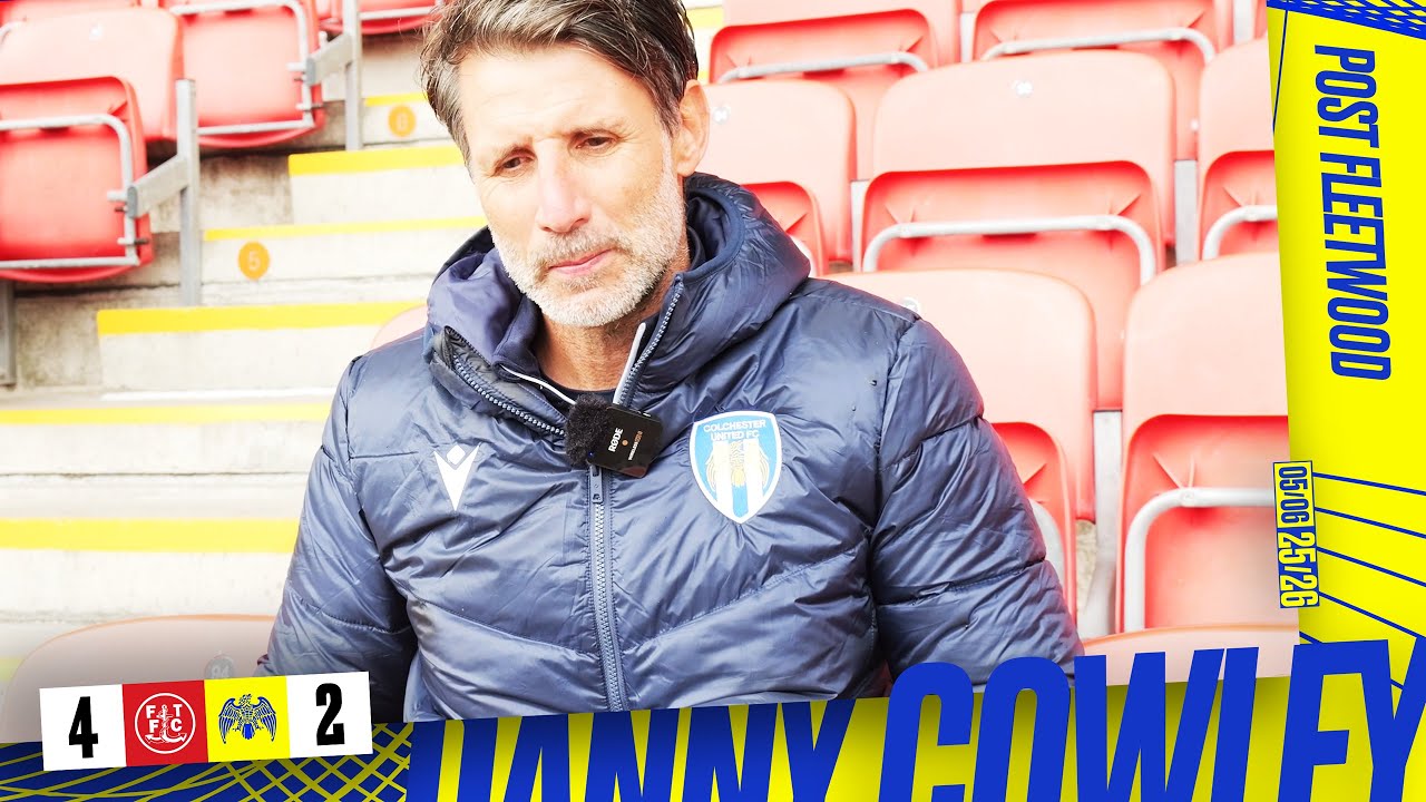 Danny Cowley | Post Fleetwood Town #ColU - YouTube