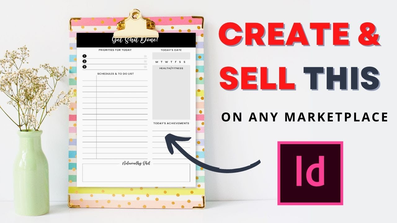 CREATING DAILY PLANNER IN ADOBE INDESIGN FOR BEGINNERS - YouTube