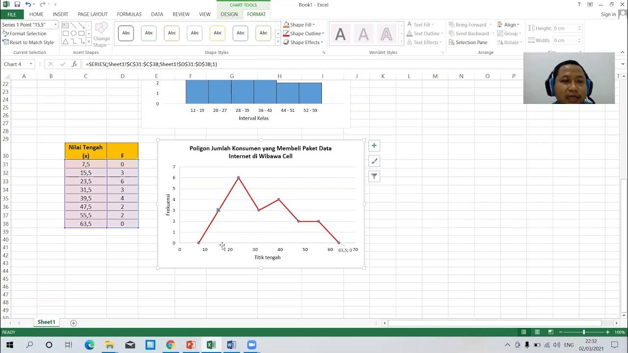 Video cara membuat histogram, poligon, dan ogive - YouTube