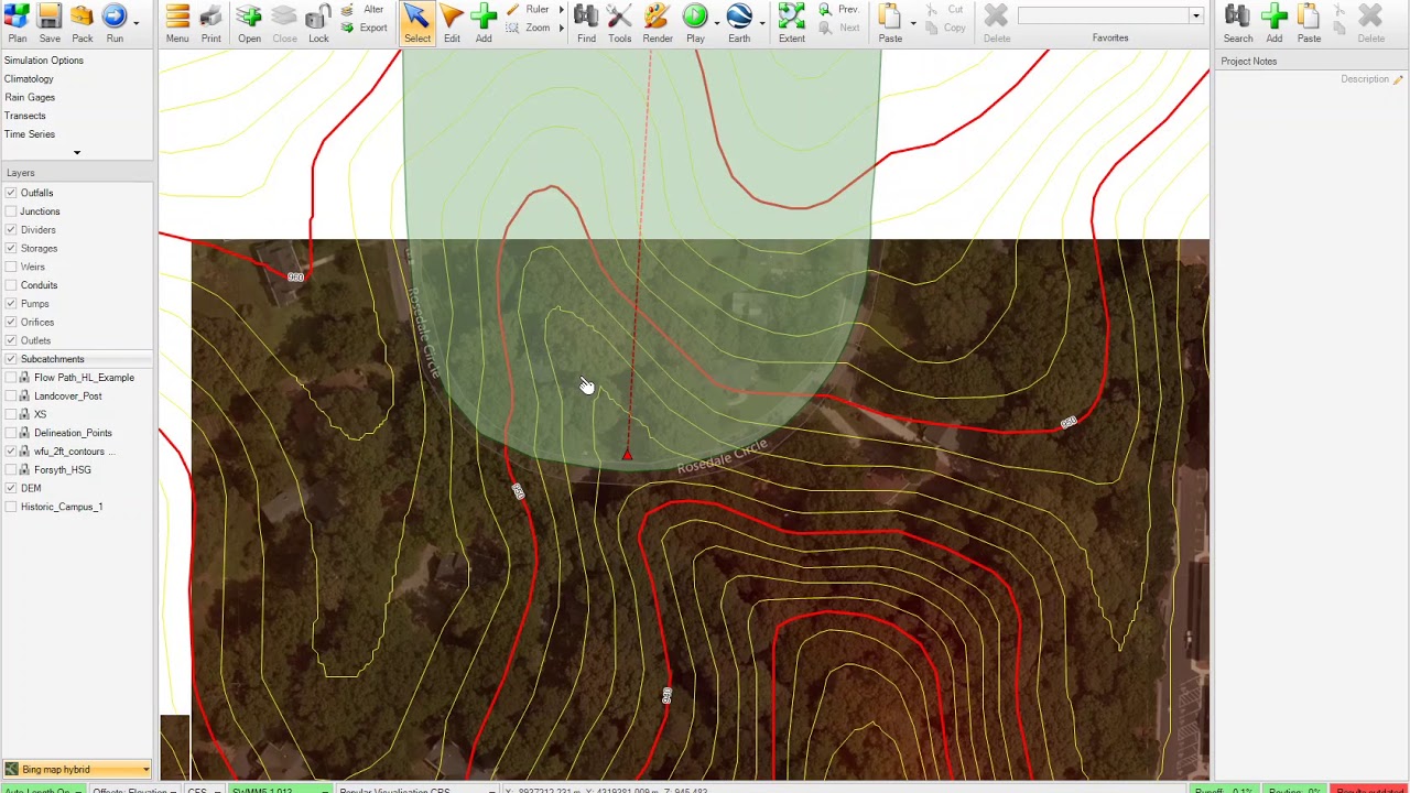 Setting an Outfall and Running the Model - YouTube