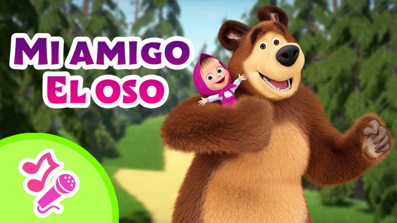 🎶 🐻 Mi amigo El oso 🌸🎶 TaDaBoom Español🎤 Karaoke para niños 🎶 Masha y ...