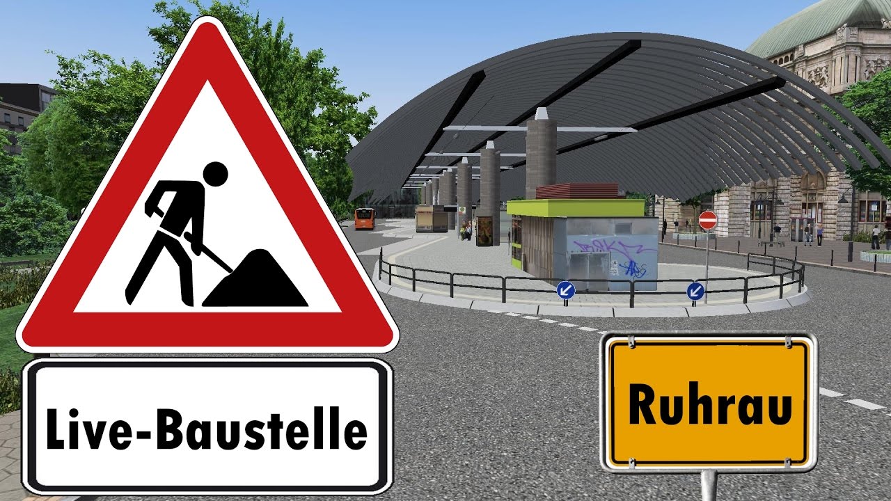 OMSI 2 | Live-Baustelle #1 | Wir bauen eine Autobahn... - YouTube