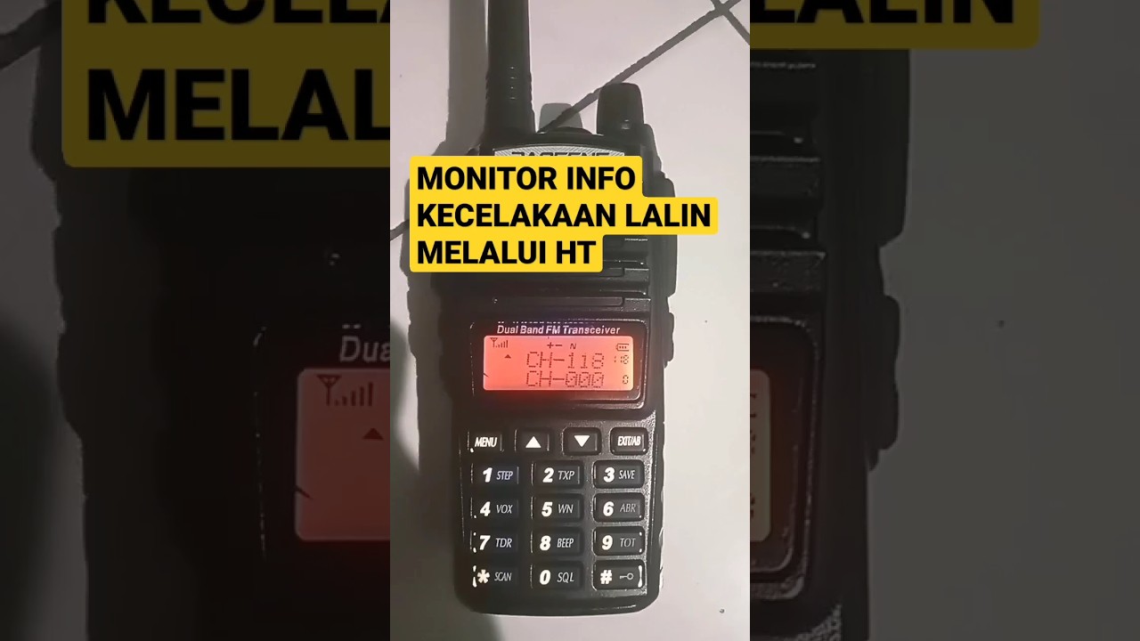 MONITOR INFO KECELAKAAN LALU LINTAS MELALUI HT #kebetulan #shorts #ht # ...