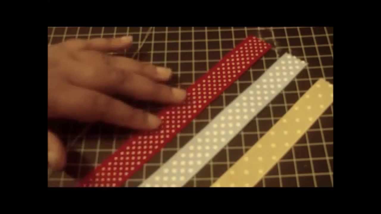 How to Make Ribbon Bookmark - YouTube