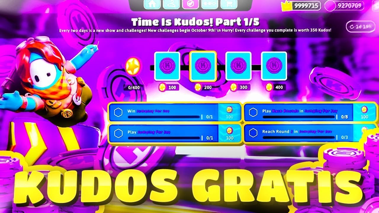 NUEVO EVENTO DE KUDOS GRATIS EN FALL GUYS - PARTE 1 - YouTube