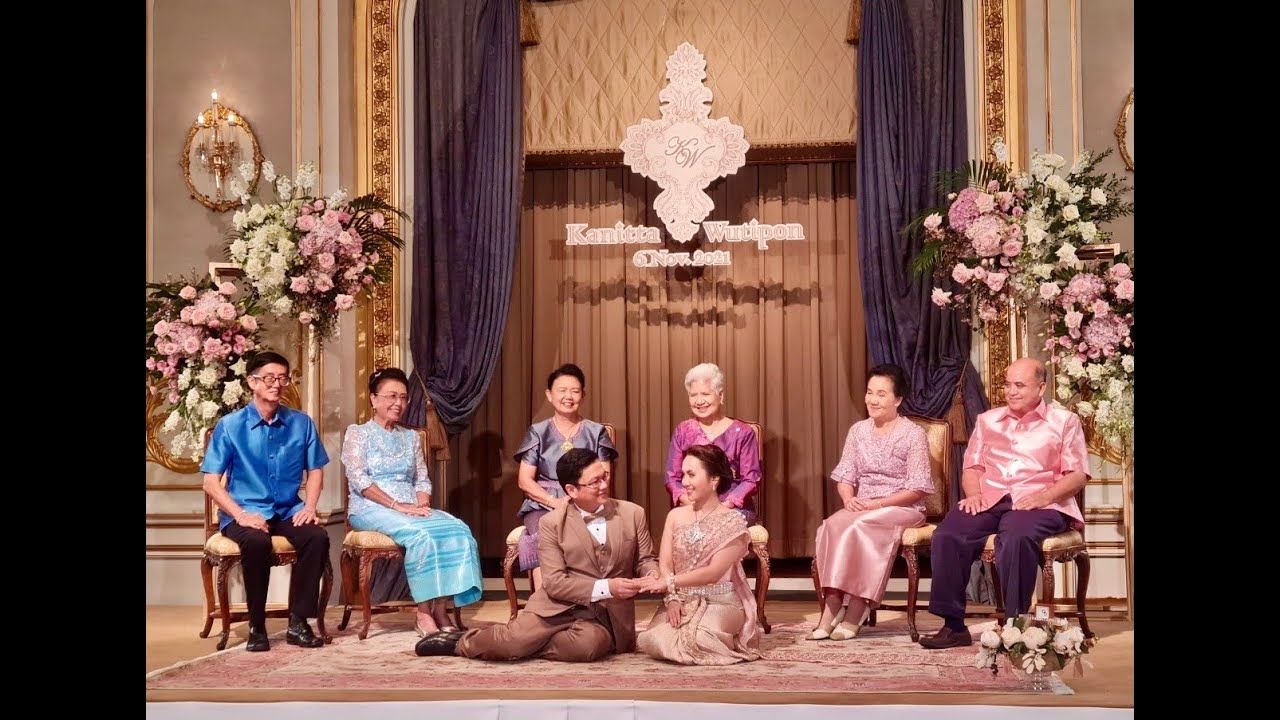 Thai Engagement Ceremony - YouTube
