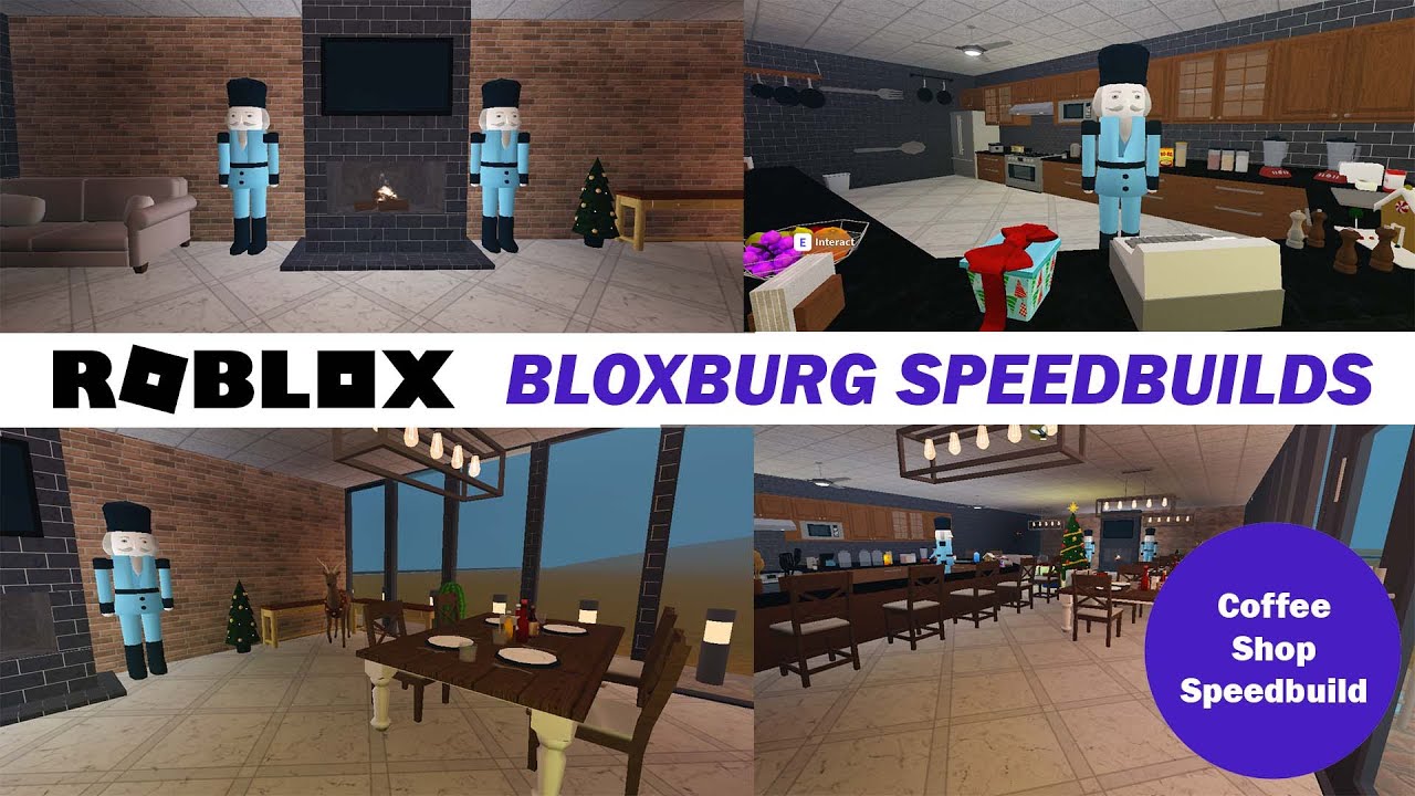 Making A Coffee Shop! | ROBLOX Bloxburg Speedbuilds - YouTube