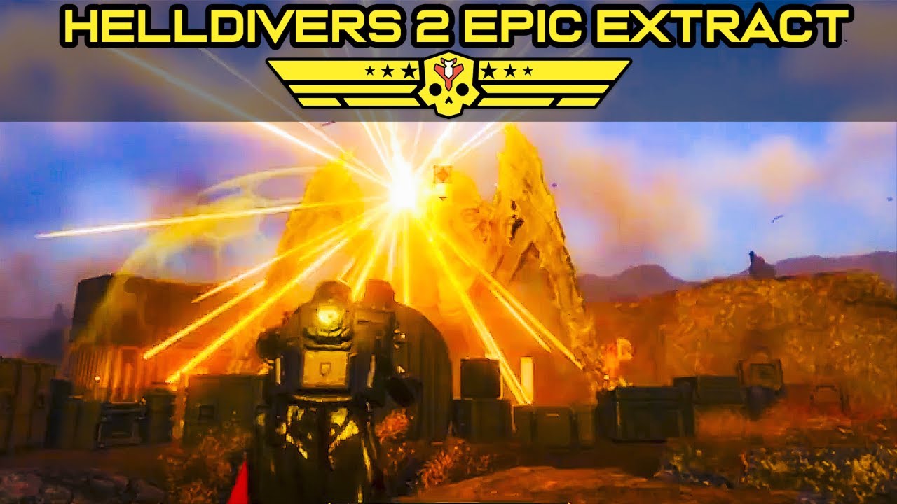 Helldivers 2 Gameplay EPIC extraction from Terminid bugs - YouTube