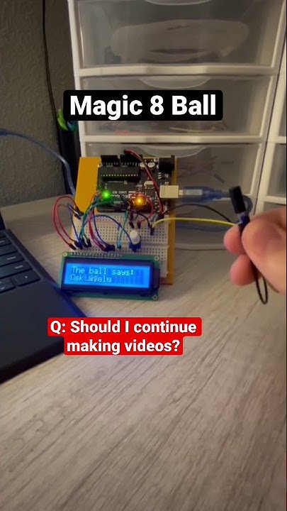 Arduino Magic 8 Ball Project w/ tilt switch & LCD #arduinoproject #arduino #electronics # ...
