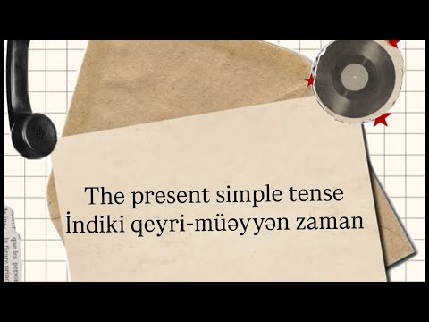 The present simple tense- qayda izahı