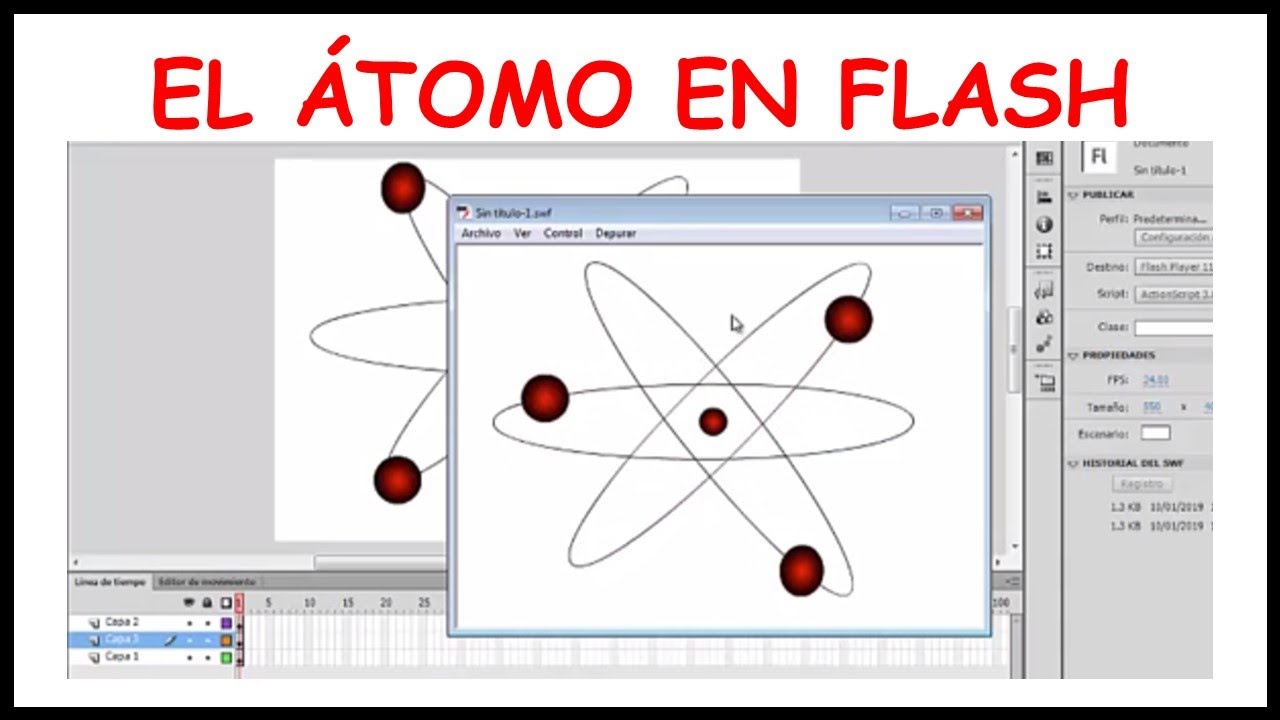 Crear un átomo de manera sencilla en Abobe Flash sirve para todas las ...