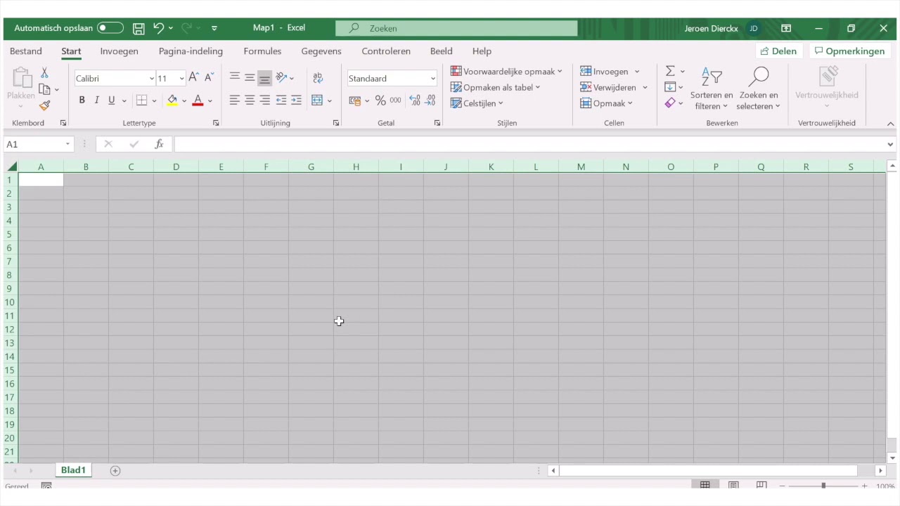 Een werkblad selecteren in Ms Excel - YouTube