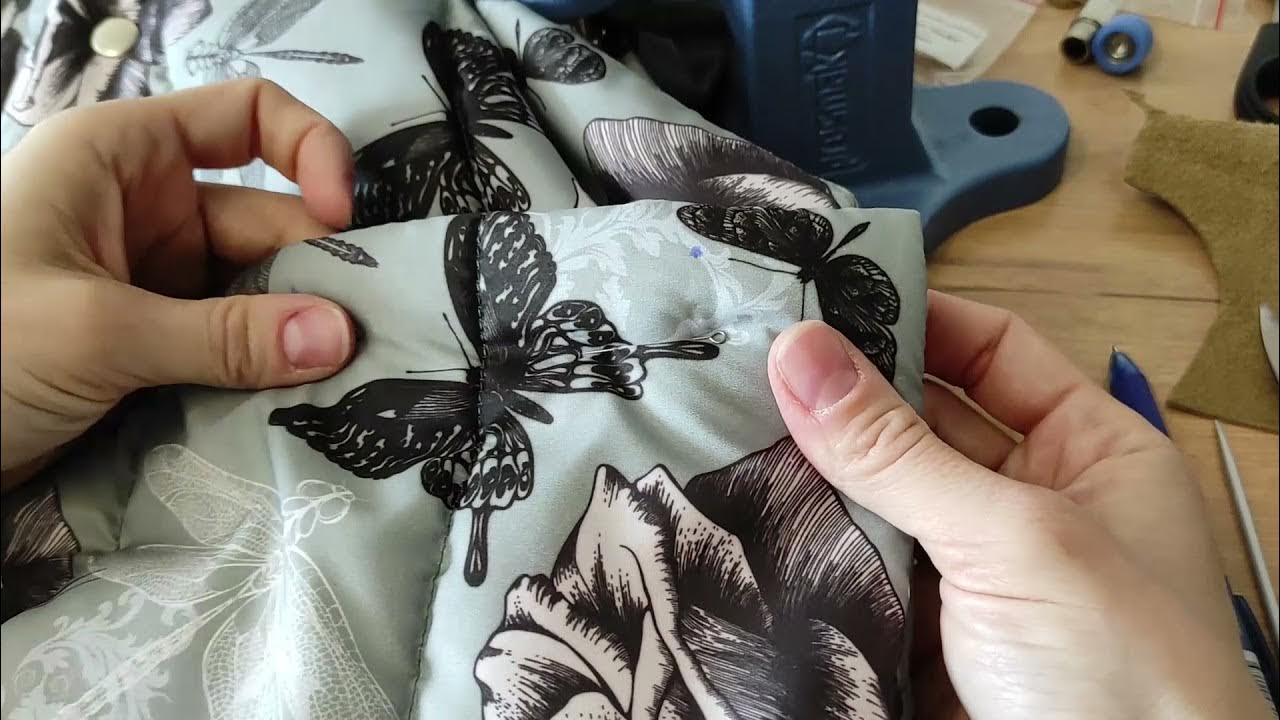 Установка кнопок альфа на куртку. Секрет качественной работы - YouTube