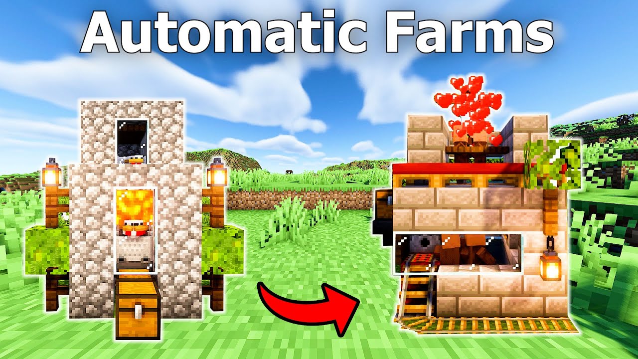 Minecraft: 3 BEST AUTOMATIC FARMS FOR SURVIVAL 1.19 (Bedrock,Java ...