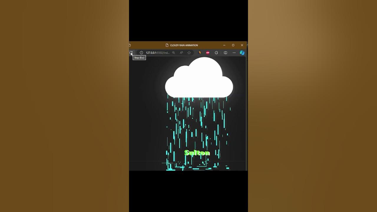 Rain And Storm Animation With Html Css And Javascript Codding Javascript Viral Trending Html