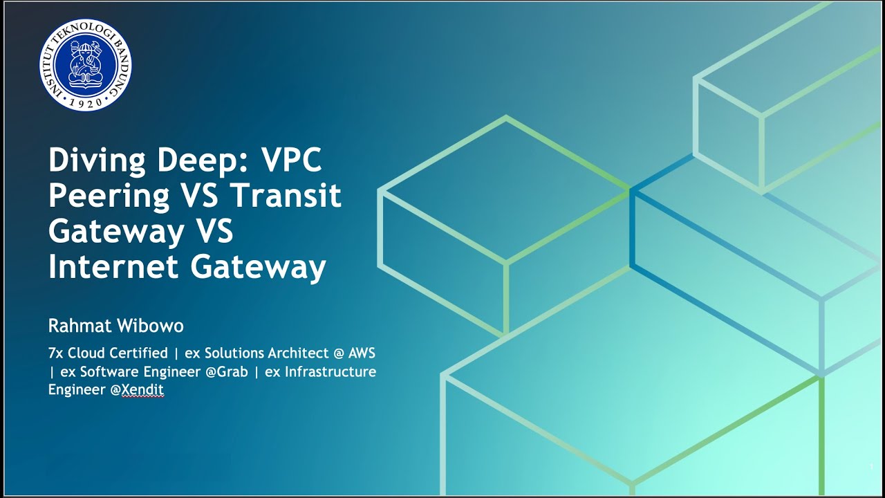 Diving Deep: VPC Peering VS Transit Gateway VS Internet Gateway - YouTube