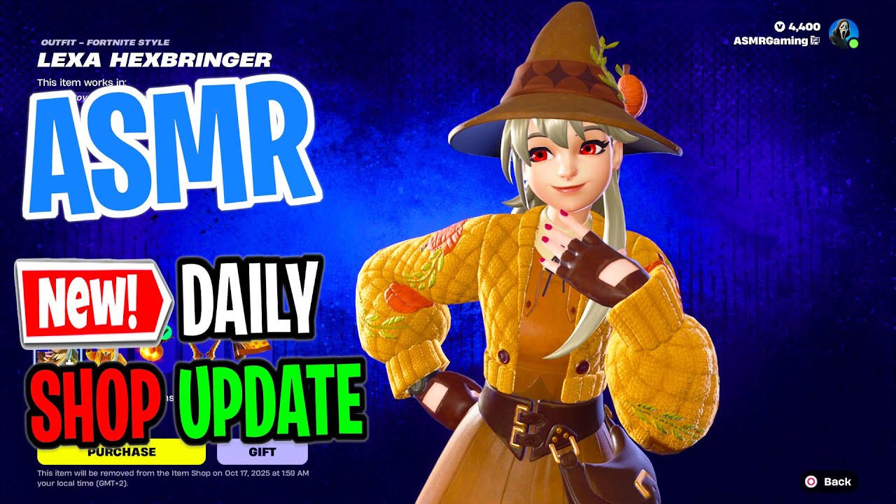 ASMR Fortnite Shop Lexa Hexbringer Skin is Back! Daily Update Today 🎮🎧 ...