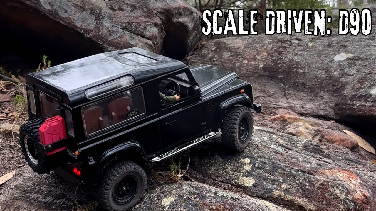 Scale Driven Land Rover Defender 90 (D90) 1:10 Scale RC Rock Crawler # ...