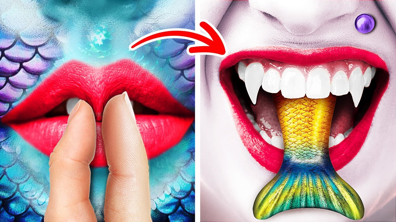 UN VAMPIRE VS UNE SIRÈNE VS MERCREDI ADDAMS || Le Relooking de l ...