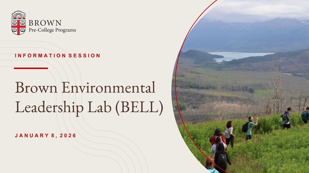 Brown Environmental Leadership Lab (2026 Information Session) - YouTube