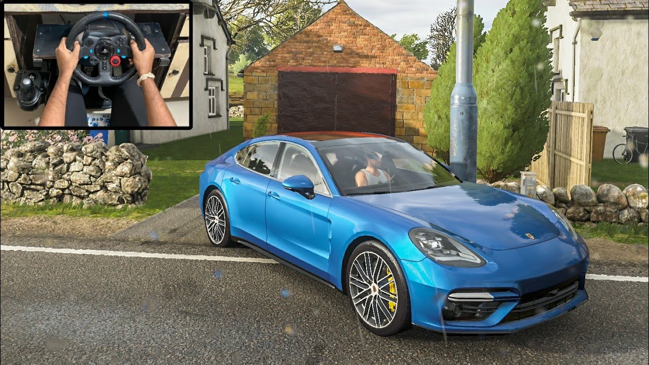 Porsche Panamera Turbo V8 Engine | Forza Horizon 4 | Logitech G29 ...