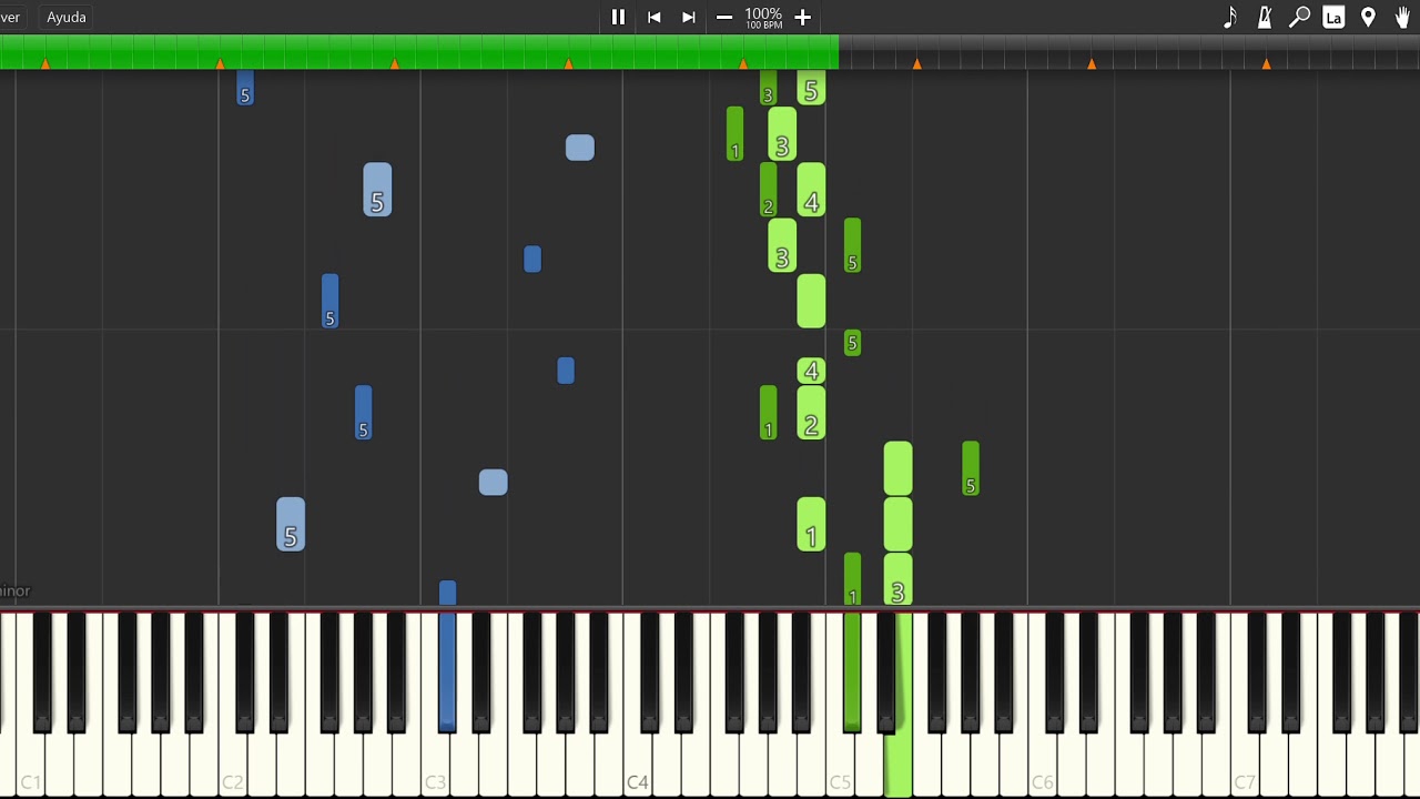 fnaf 1 main theme piano tutorial medium/hardega - YouTube