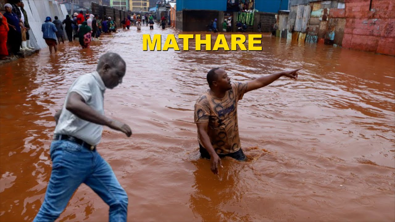 See what happened after Ruto tried to jump across flooded Mathare River ...