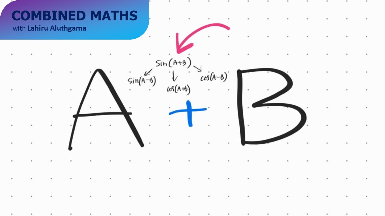 sin(A+B) සූත්‍රය හරහා sin(A-B) සහ cos(A+B) සූත්‍ර ගන්න විදිහ - YouTube